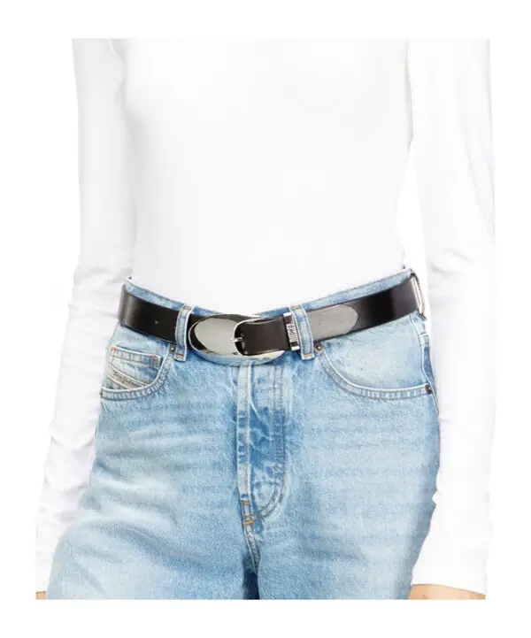 DIESEL® Sculptural-buckle Belt
