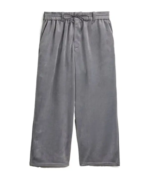 Y3 Relaxed Velvet Sweat Pants - No. 5 Ash
