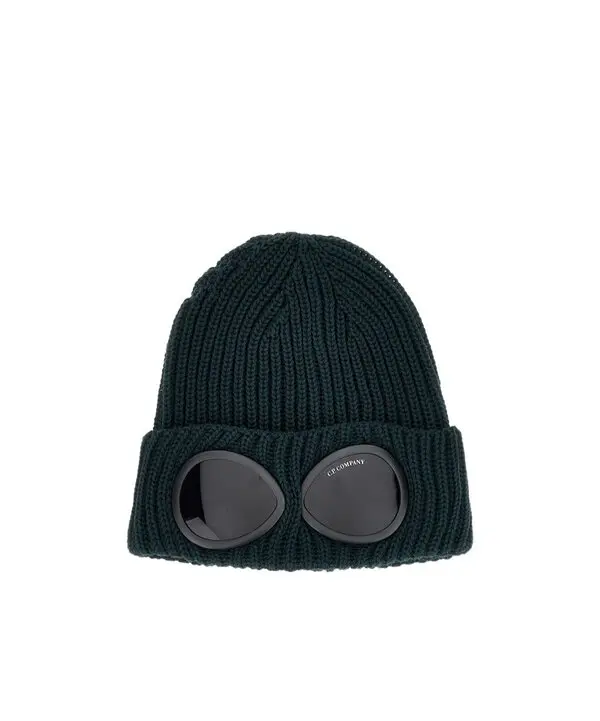 C.P. COMPANY Goggle-detail Ribbed Knit Hat - No