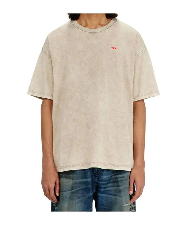 DIESEL® Logo-patch Cotton T-shirt