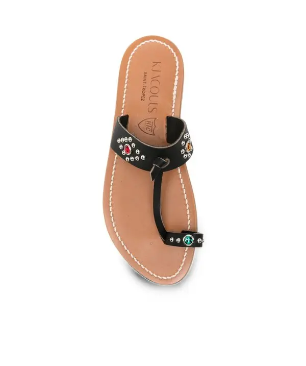 K.JACQUES Embellished Toe-strap Sandals