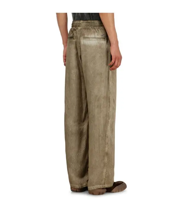 DIESEL® Wrinkled-effect Track Pants