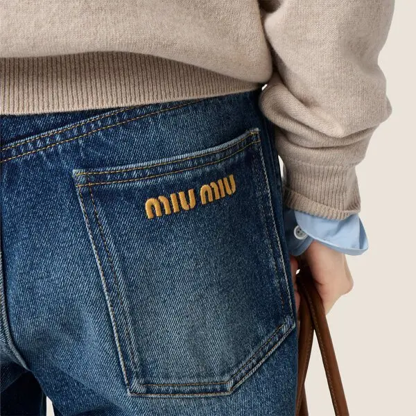 Miu Miu Five-pocket Denim Jeans - Blue