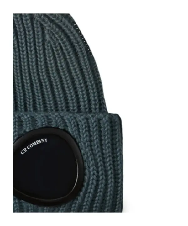 C.P. COMPANY Goggle Ribbed Knit Beanie Hat