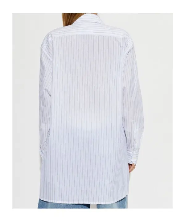 MAISON MARGIELA Striped-pattern Oversized Shirt
