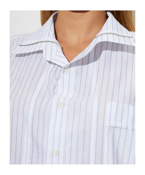 MAISON MARGIELA Striped-pattern Oversized Shirt