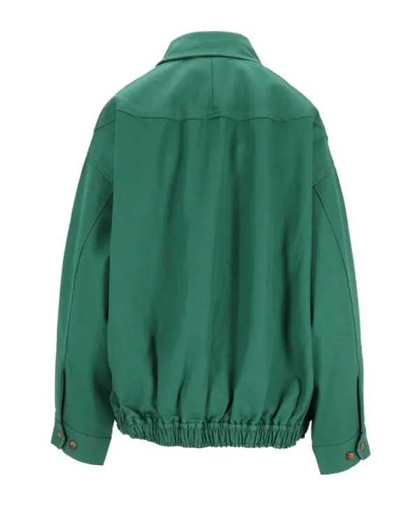 Polo Ralph Lauren Logo Embroidered Zip-up Jacket - Bush Green