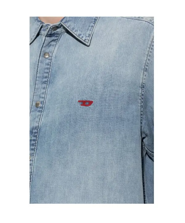 DIESEL® Long-sleeve Denim Shirt