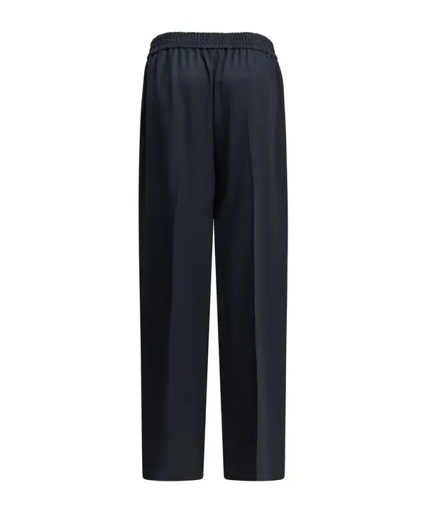Celine Elastic Waist Pleated Casual Pants