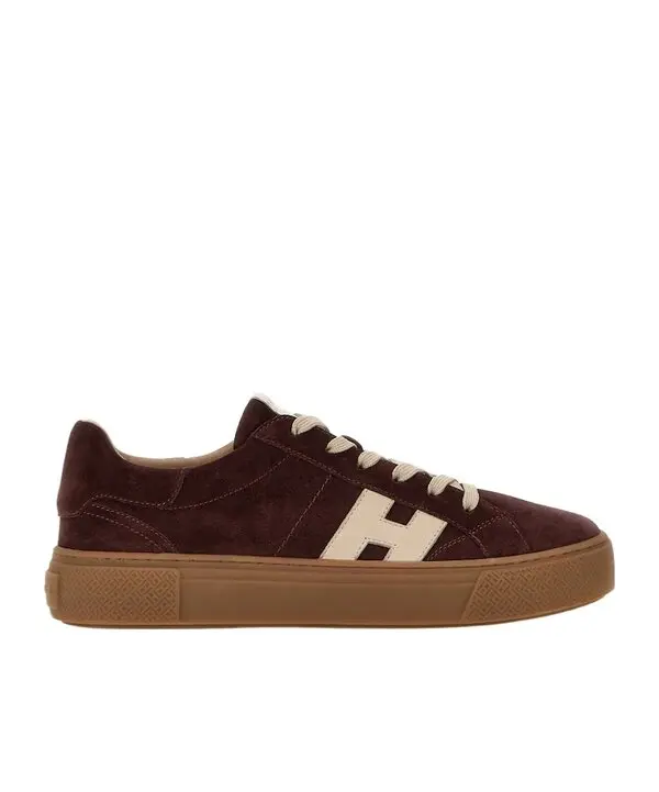 Hogan Crosswind Low-top Sneakers - Wine Red