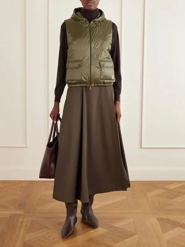 Moncler Lansette Quilted Vest - Green