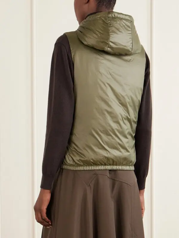 Moncler Lansette Quilted Vest - Green