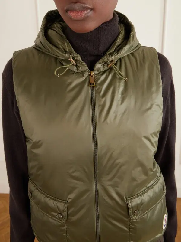 Moncler Lansette Quilted Vest - Green