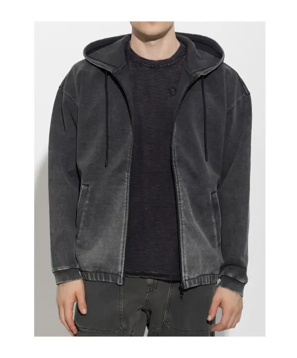 DIESEL® Long-sleeve Zip-up Sweatshirt