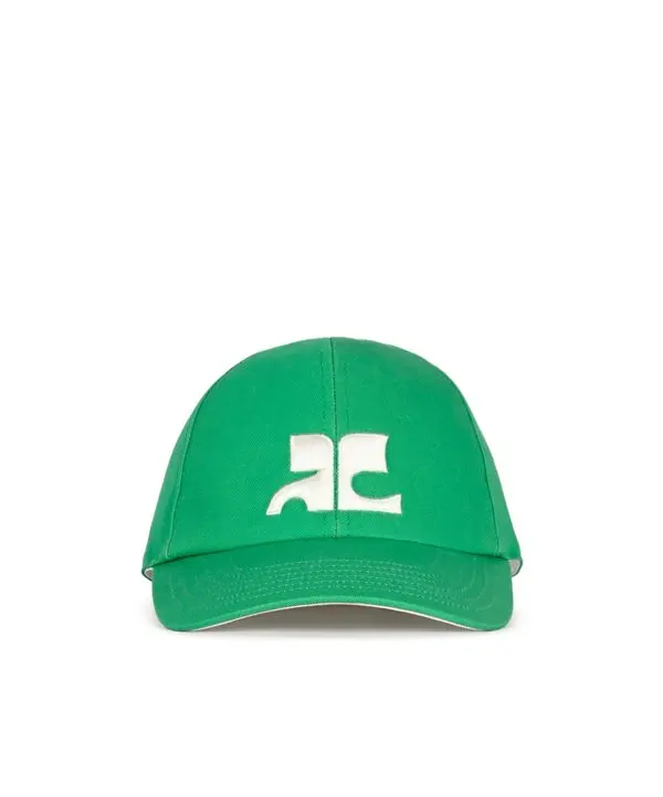 COURREGES Courrèges Logo Baseball Cap - Green
