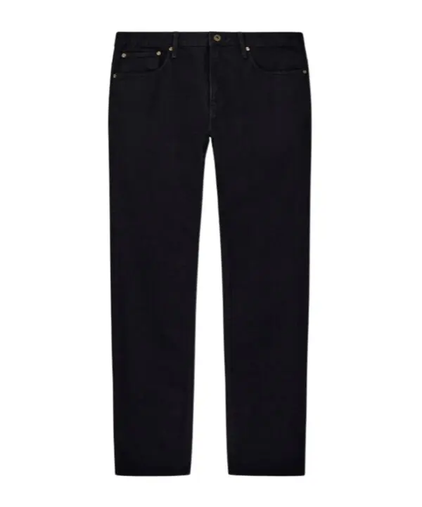 Emporio Armani Slim-fit Five-pocket Jeans In Stretch Cotton Denim - Black