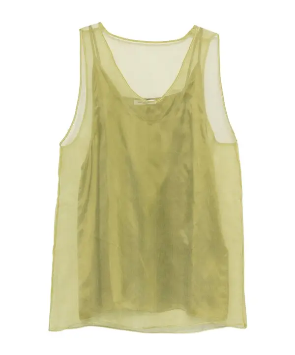 AMI Paris Round Neck Sleeveless Vest - Green
