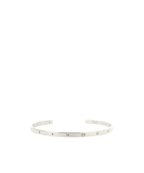MAISON MARGIELA Numeric Logo Cuff Bracelet - Silver