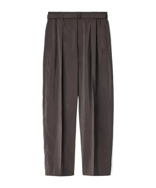 LEMAIRE Belted Relaxed Pants In Dry Silk