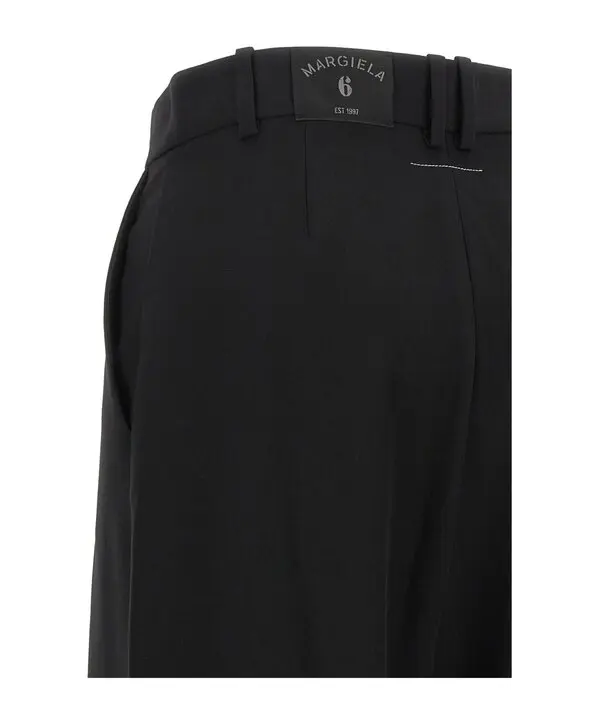 MAISON MARGIELA Wool Blend Pleated Trousers