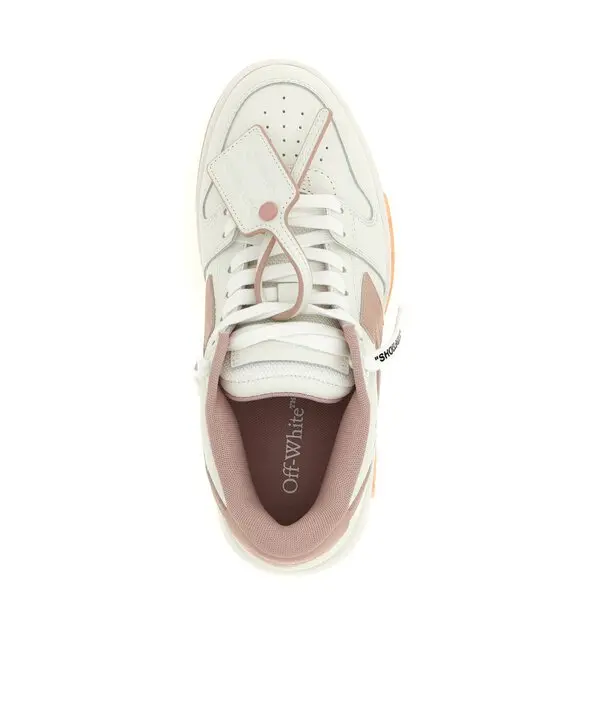 Off-White Lace-up Panelled Leather Sneakers