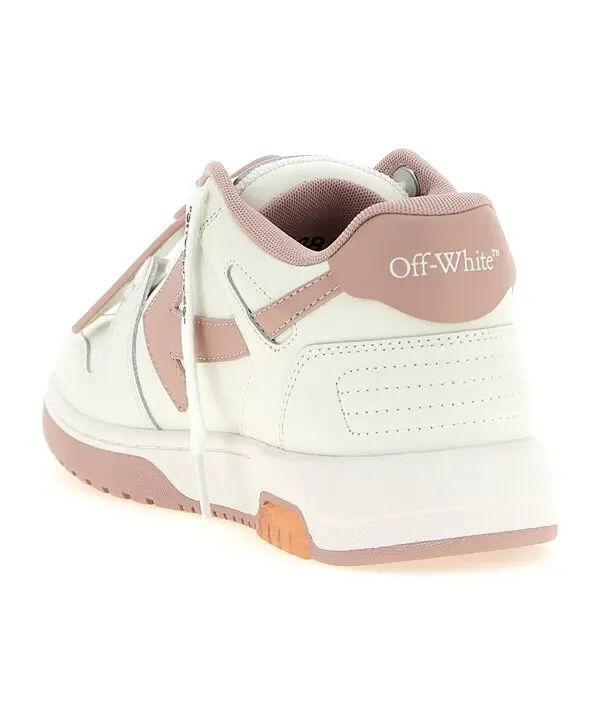 Off-White Lace-up Panelled Leather Sneakers