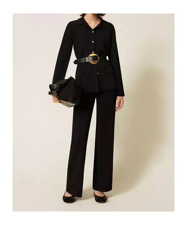 TWINSET Wide-leg Casual Trousers