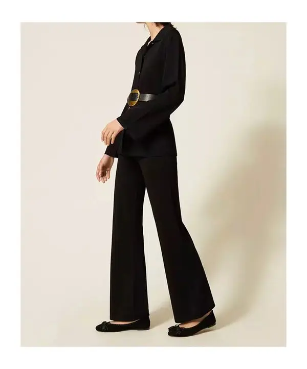 TWINSET Wide-leg Casual Trousers