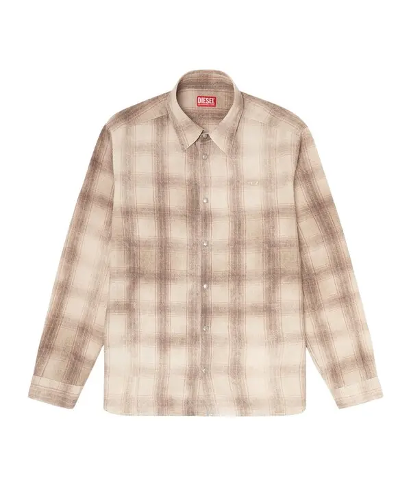 DIESEL® Check Shirt In Fluid Fabric