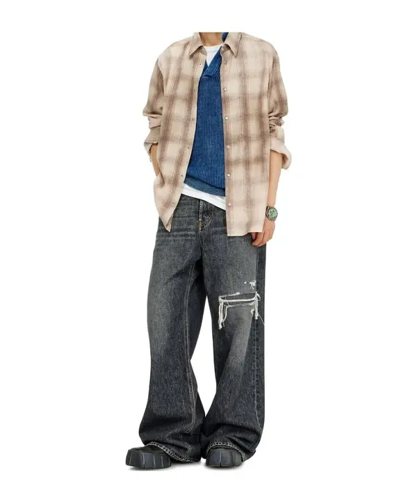 DIESEL® Check Shirt In Fluid Fabric