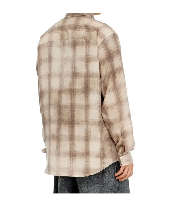 DIESEL® Check Shirt In Fluid Fabric