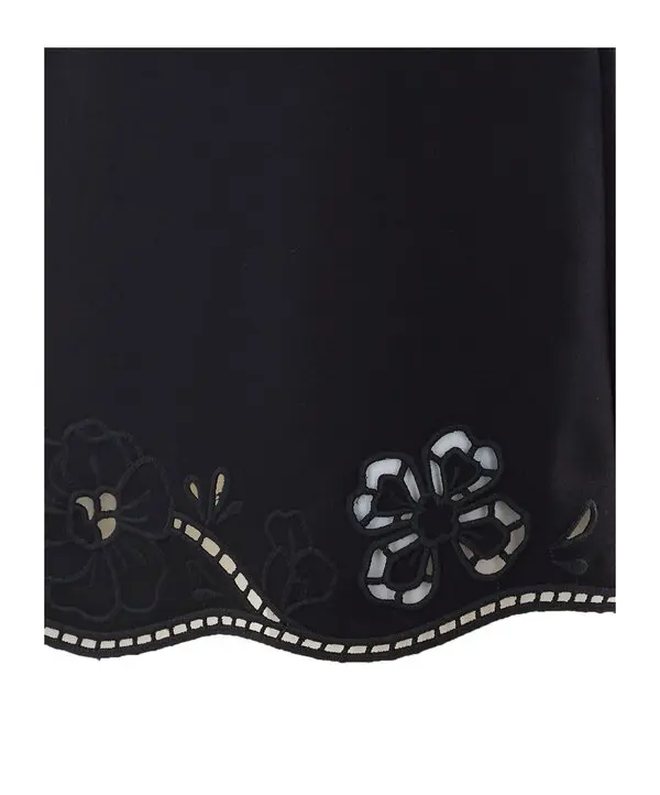 TWINSET Embroidered V-neck Dress