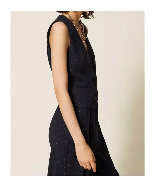 TWINSET V-neck Single-breasted Vest