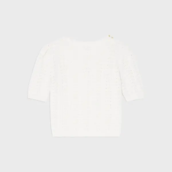 Celine Top In Cotton Pointelle