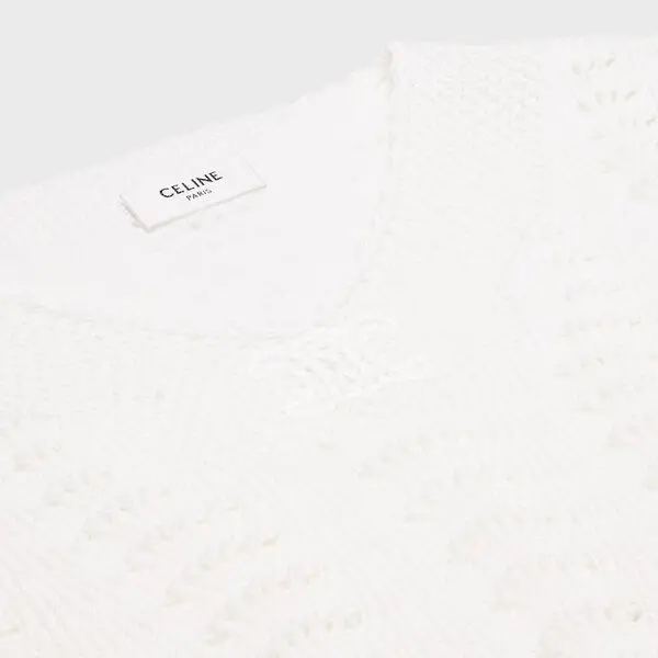 Celine Top In Cotton Pointelle