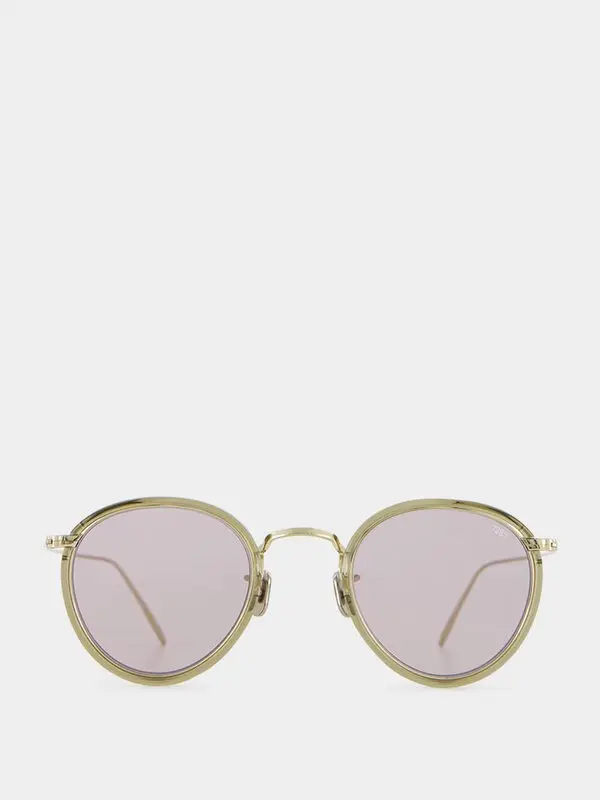 EYEVAN 7285 717e Round Frame Sunglasses - Green