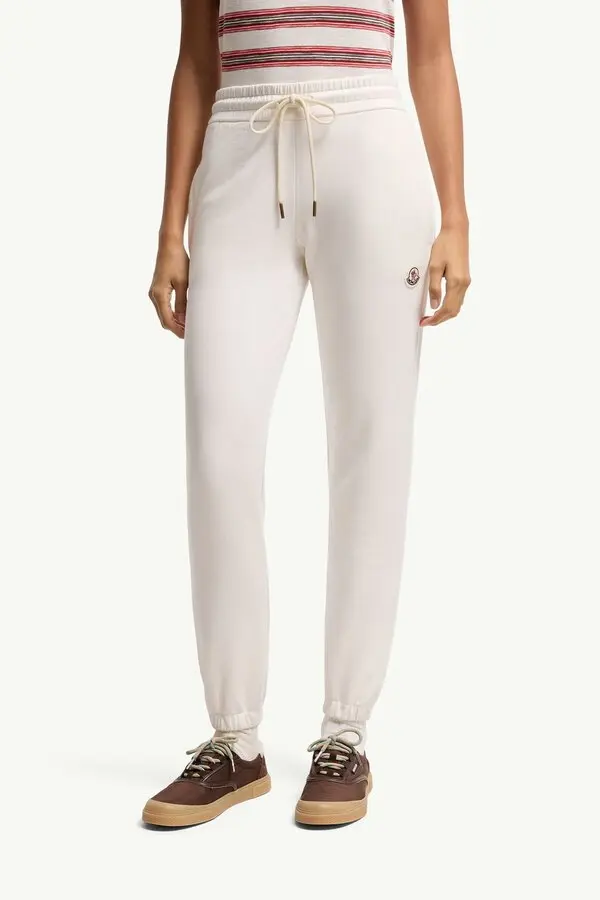 Moncler Logo Cotton Blend Fleece Sweatpants