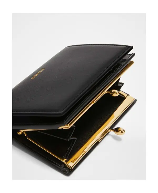 JIL SANDER Logo-detailed Clasp Fastened Purse