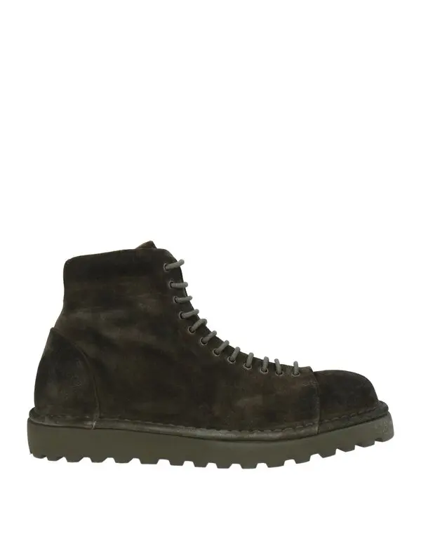 Marsèll Dark Calfskin Lace-up Ankle Boots