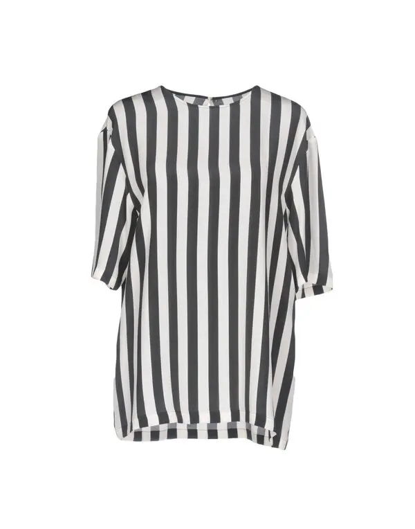 Dolce & Gabbana Top Charcoal Size Silk