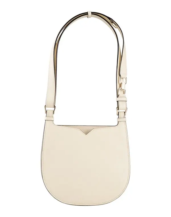 VALEXTRA Shoulder Bag Calfskin - White