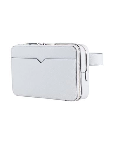 VALEXTRA V-line Light Calfskin Belt Bag - Light Grey