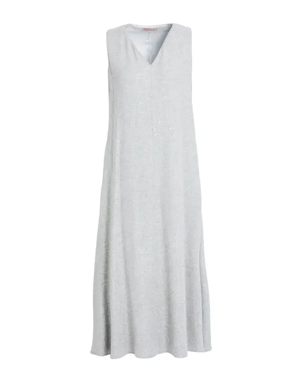 PUROTATTO Midi Dress Light Size Viscose, Wool, Polyester, Polyamide