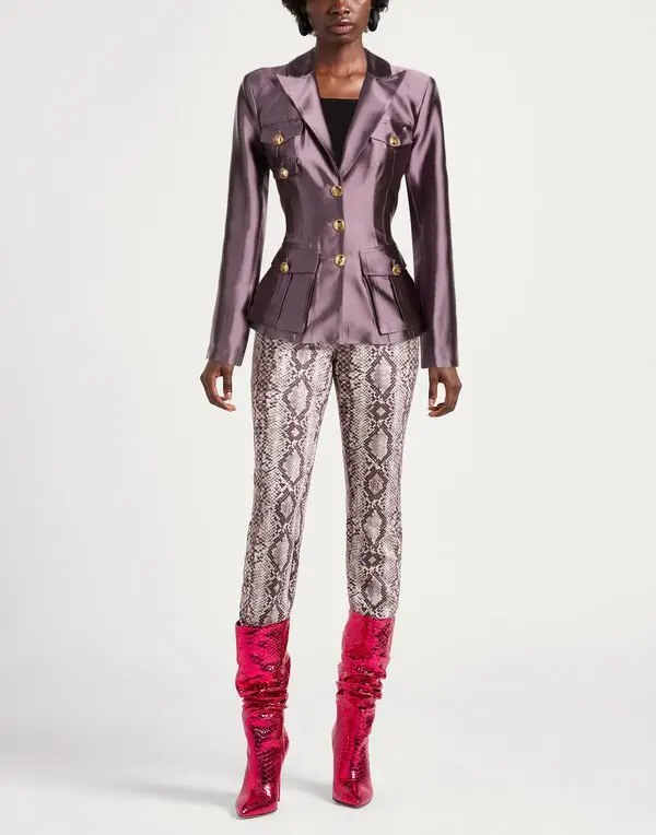 Elisabetta Franchi Blazer Mauve Size Acetate, Polyamide, Elastane