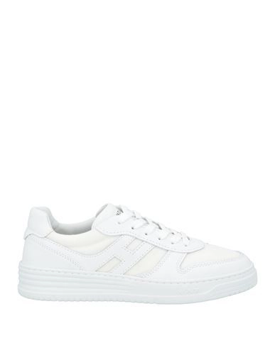 Hogan Sneakers Size Leather, Textile Fibers - White