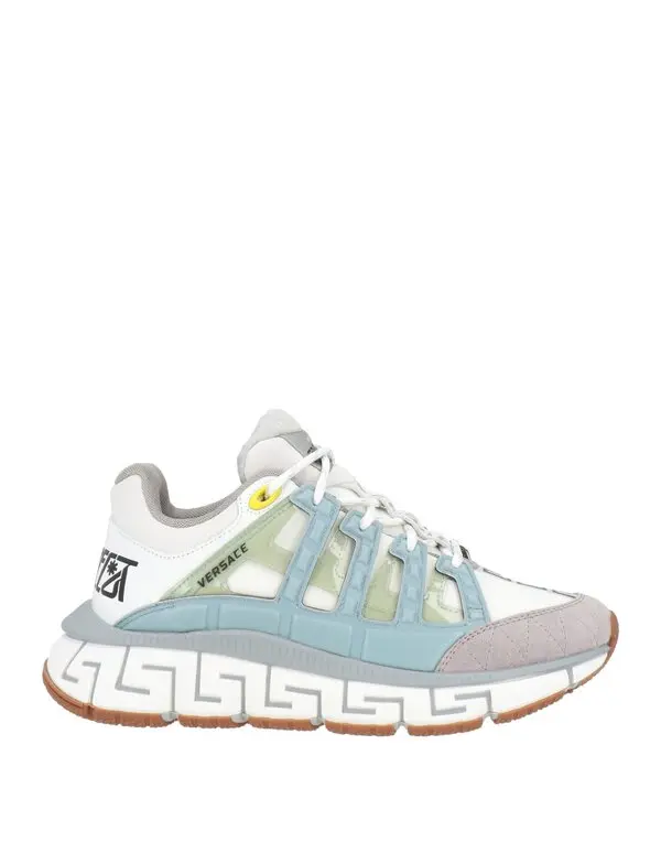 Versace Sneakers Size Leather, Textile Fibers