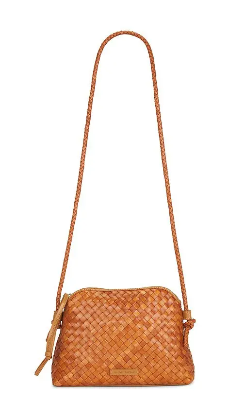 LOEFFLER RANDALL Mallory Woven Crossbody In Brown - Timber