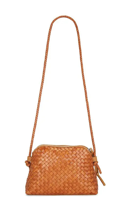 LOEFFLER RANDALL Mallory Woven Crossbody In Brown