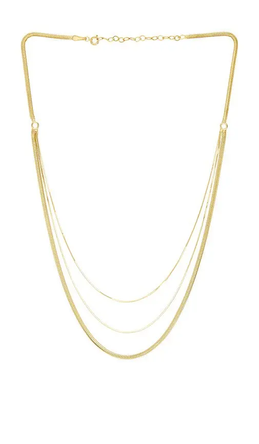 Shashi Lenox Chain Necklace In Metallic
