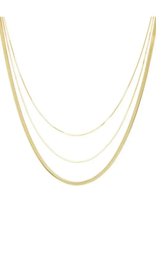 Shashi Lenox Chain Necklace In Metallic